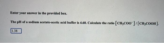Solved Enter your answer in the provided box. Calculate the | Chegg.com