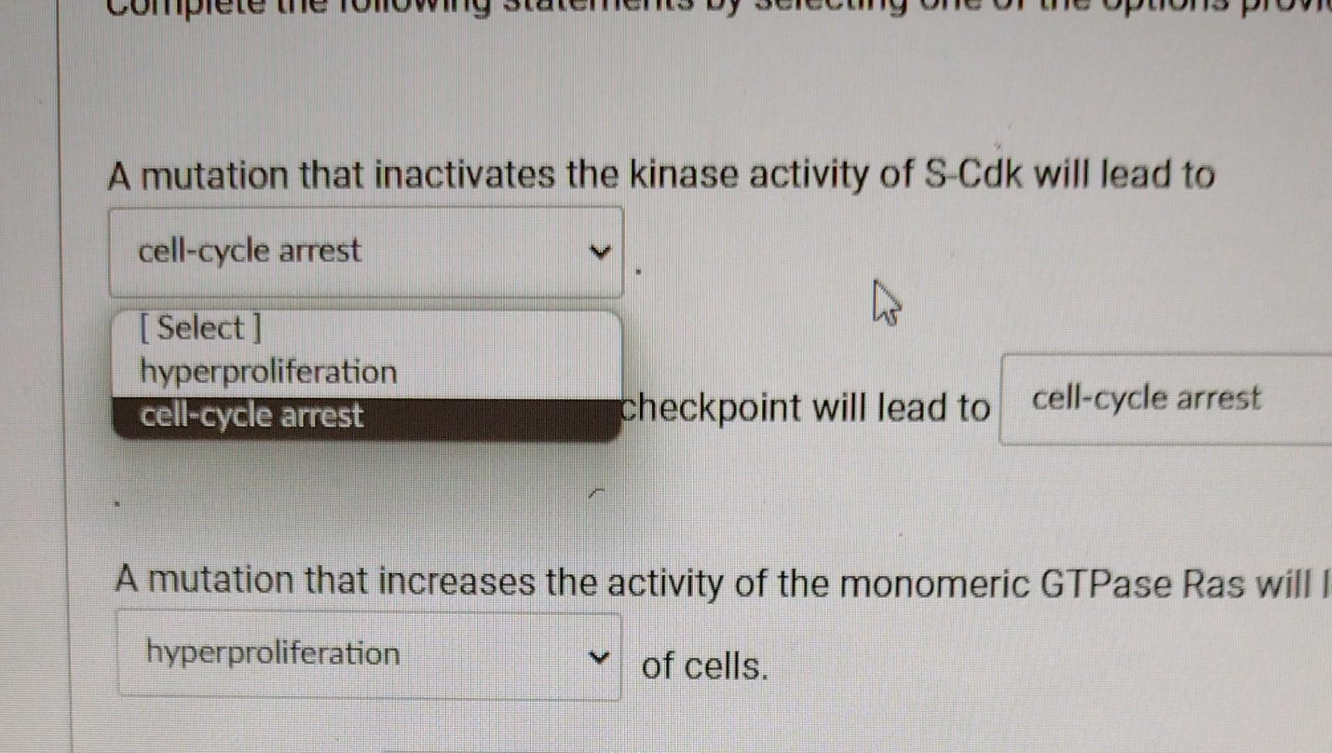 Solved Complete the following statements by selecting one of | Chegg.com