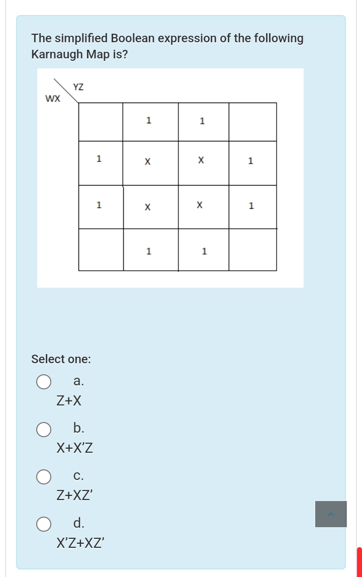 Solved The simplified Boolean expression of the following | Chegg.com