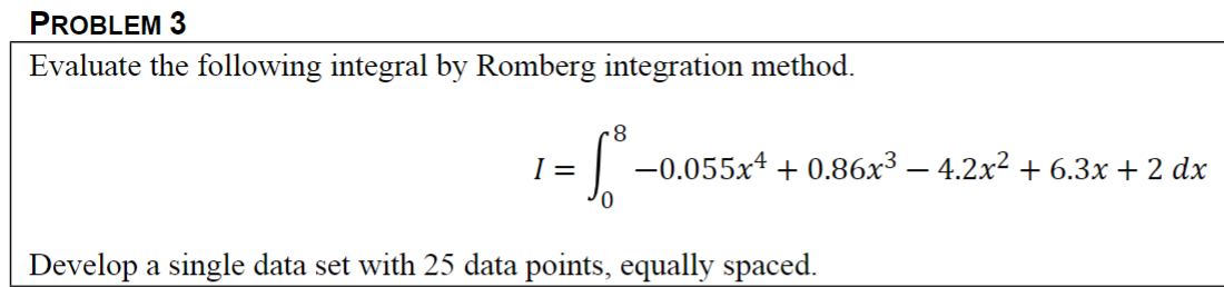 Solved Solve using matlabPROBLEM 3Evaluate the following | Chegg.com