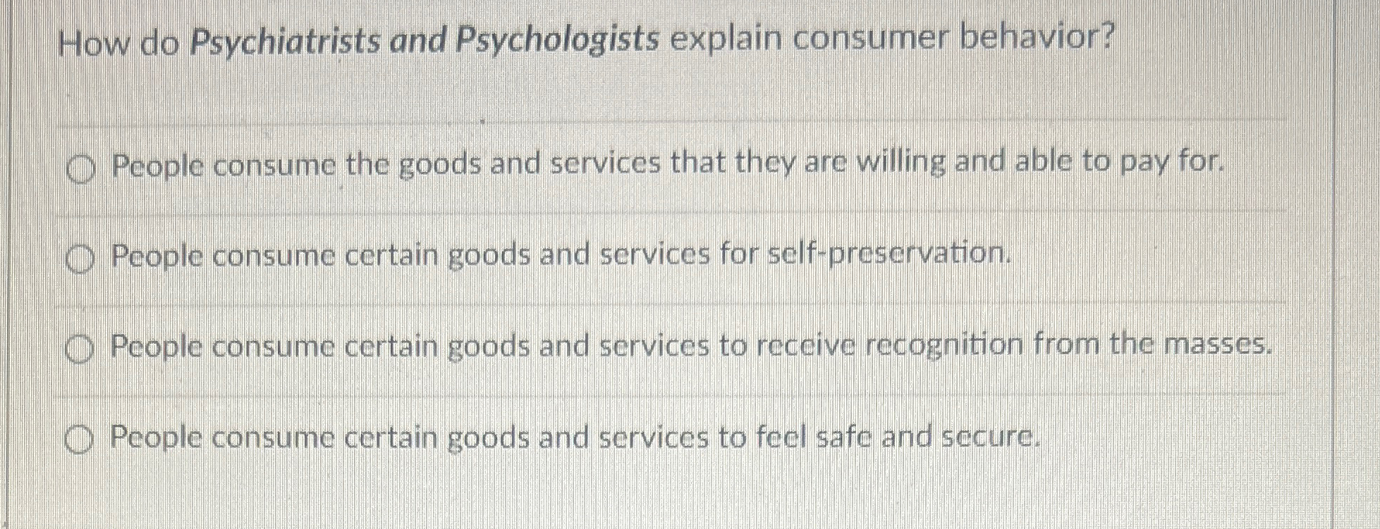 Solved How do Psychiatrists and Psychologists explain | Chegg.com