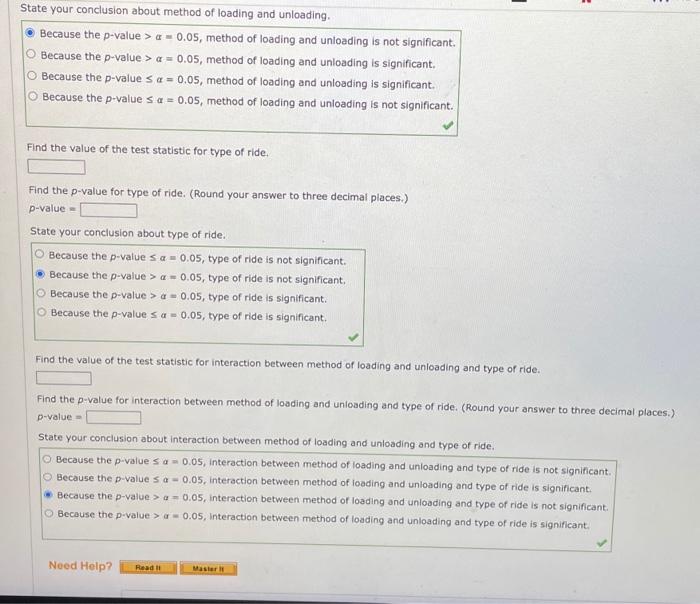 Solved An amusement park studied methods for decreasing the | Chegg.com
