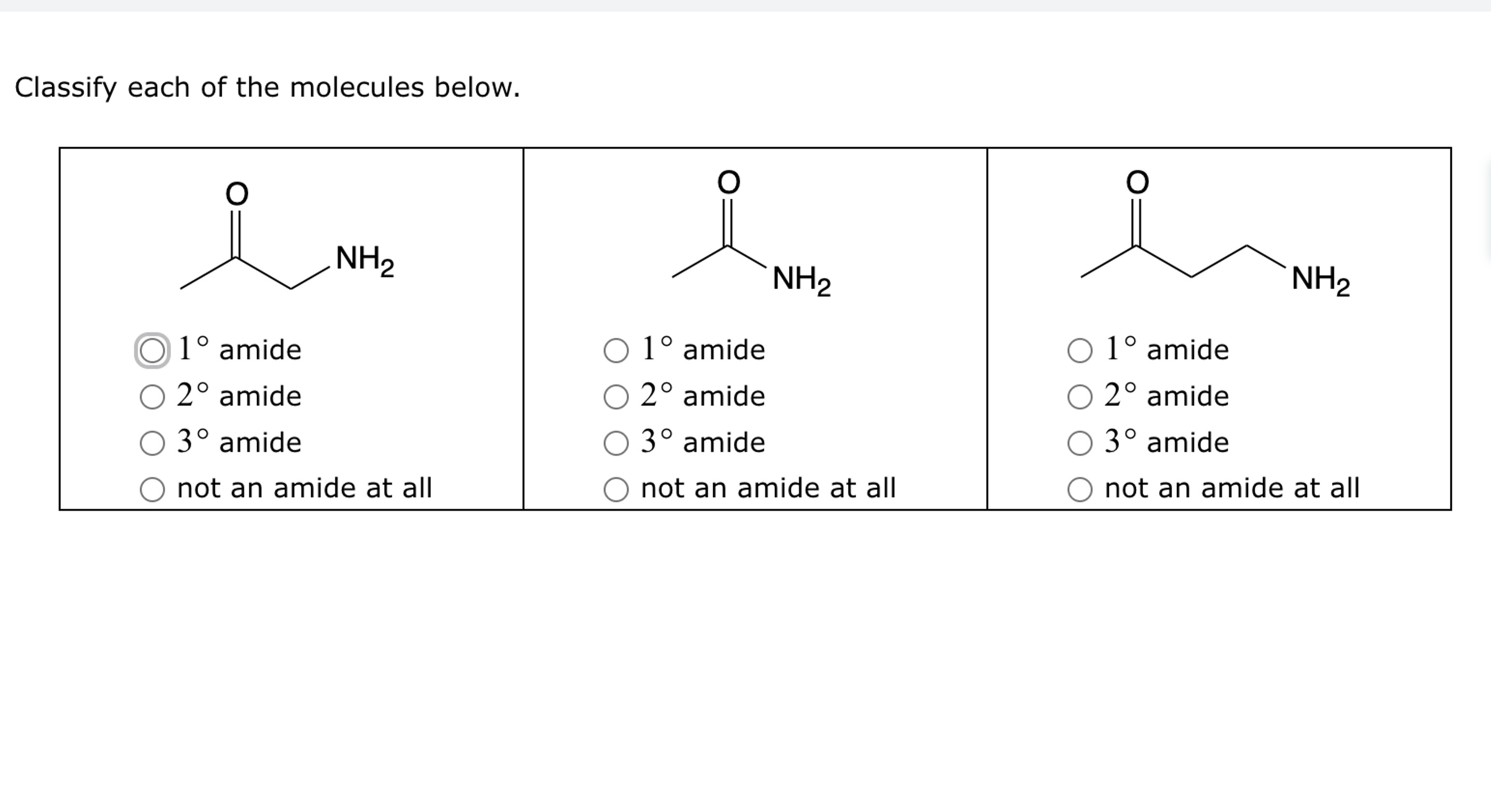 Solved 8) ﻿Classify each of the molecules below. | Chegg.com