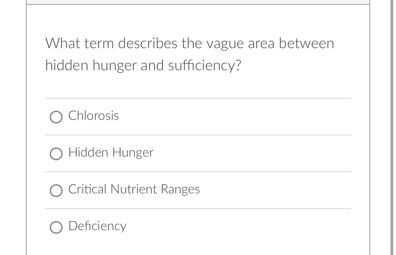 Solved What term describes the vague area between hidden | Chegg.com