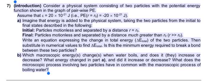 Solved (introduction) Consider a physical system consisting | Chegg.com