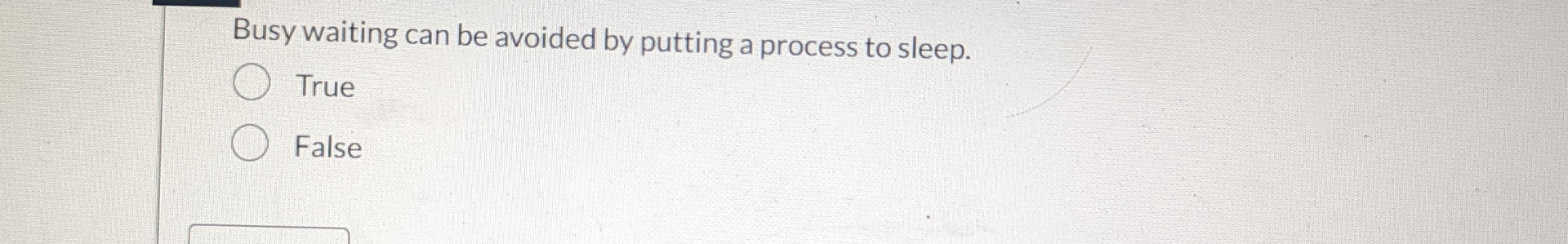Solved Busy Waiting Can Be Avoided By Putting A Process To 