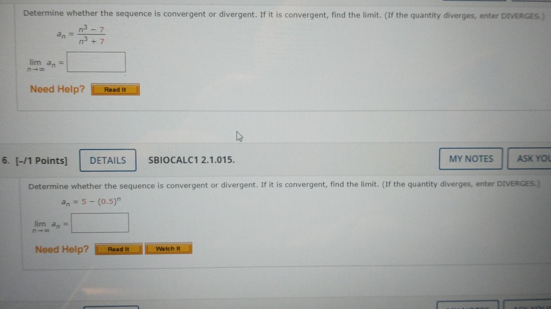 Solved Determine whether the sequence is convergent or | Chegg.com