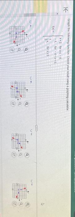 Solved Graph the following function. Check your resul using | Chegg.com