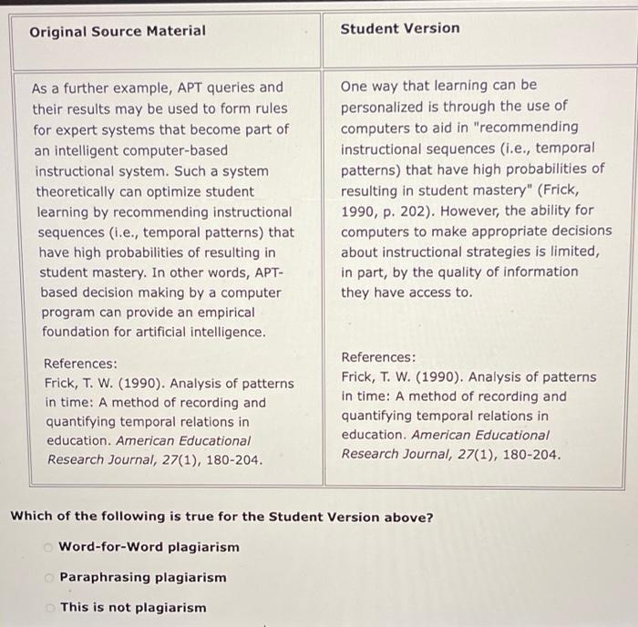 Solved Original Source Material Student Version Suppose you | Chegg.com