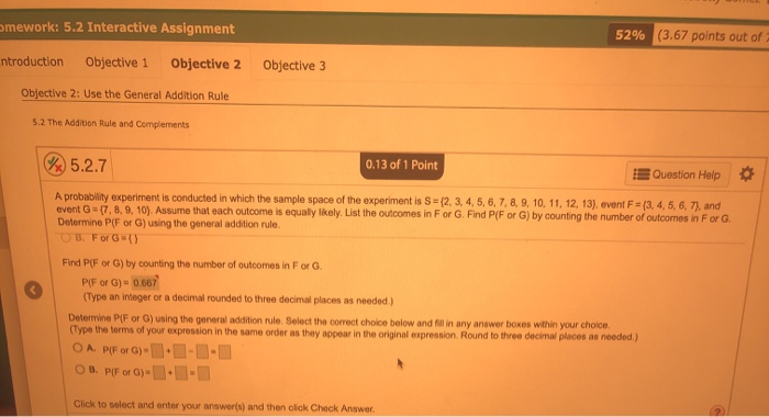 Solved mework: 5.2 Interactive Assignment 52% (3.67 points | Chegg.com