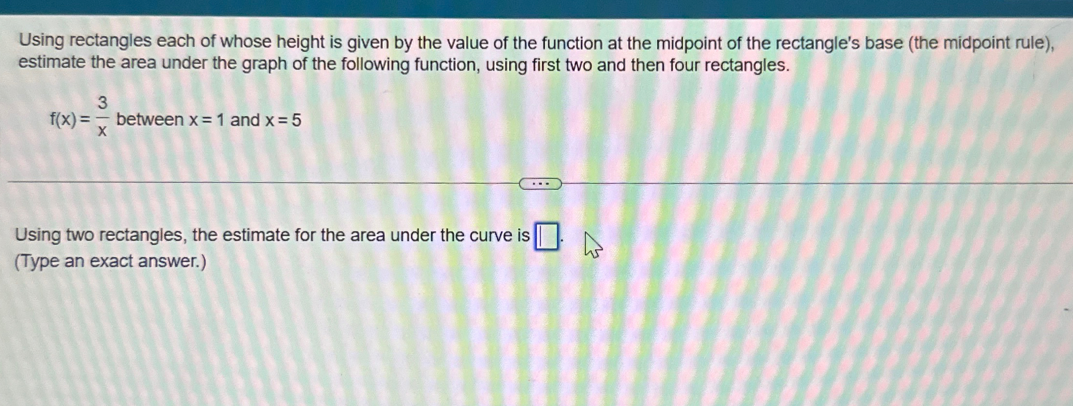 Solved Using rectangles each of whose height is given by the | Chegg.com
