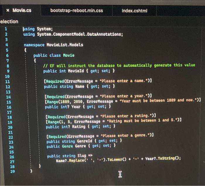 Solved Set up the file structure 1. Create a new ASP.NET | Chegg.com