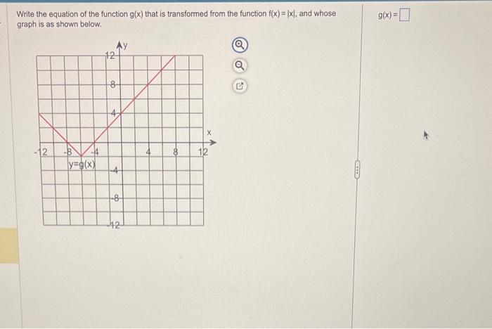 Solved Write the equation of the function g(x) that is | Chegg.com