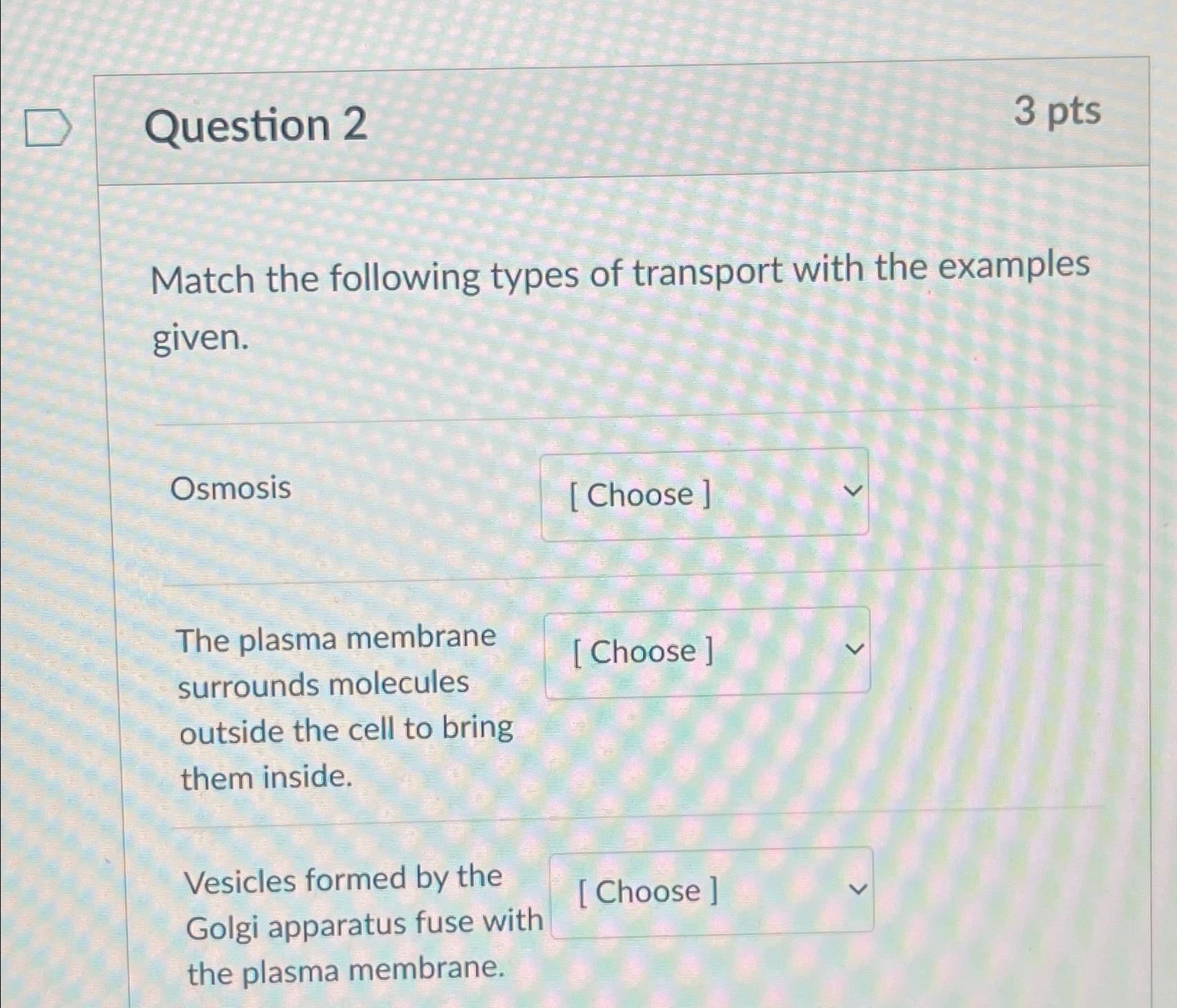 Solved Question 23 ﻿ptsMatch the following types of | Chegg.com