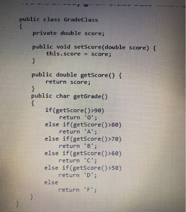 Solved Create a subclass named "ScoreClass" with following | Chegg.com