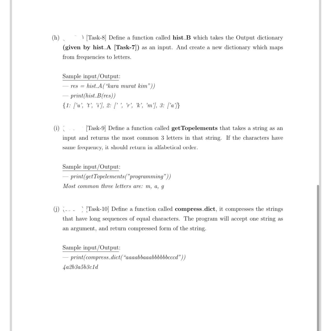 Solved (h) . , ﻿Task-8 | Chegg.com