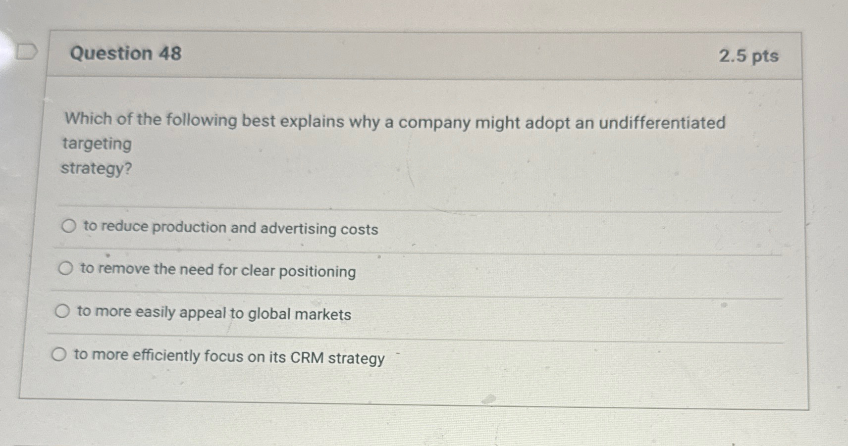 Solved Question 482.5 ﻿ptsWhich of the following best | Chegg.com