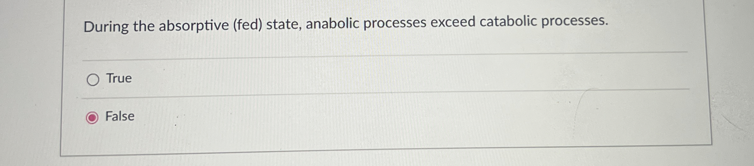 Solved During The Absorptive Fed ﻿state Anabolic