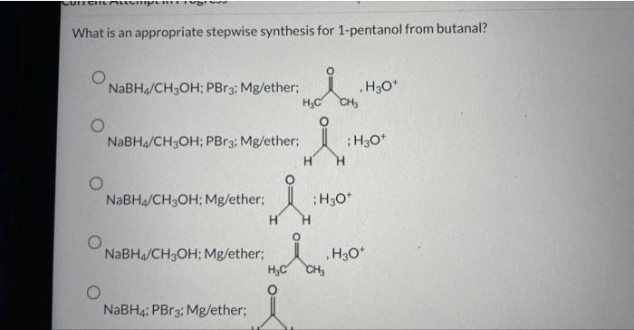 Solved What is an appropriate stepwise synthesis for | Chegg.com