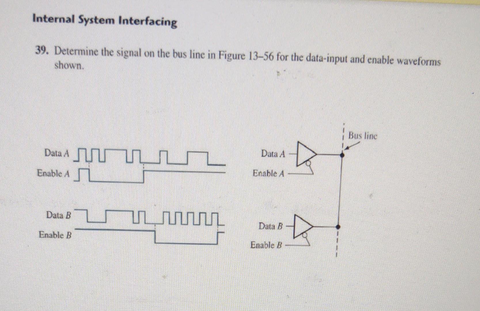 Internal System Interfacing 39. Determine the signal | Chegg.com