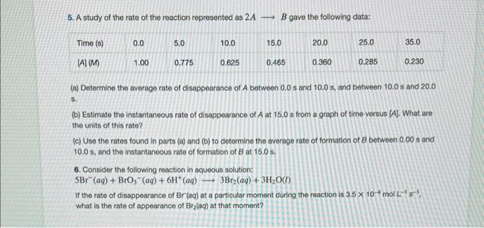 Solved 1. What is the difference between average rate, | Chegg.com