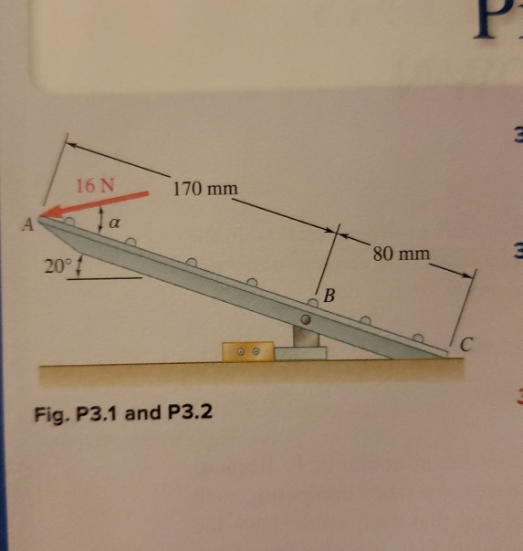 Solved 3.1 A foot valve for a pneumatic system is hinged at | Chegg.com