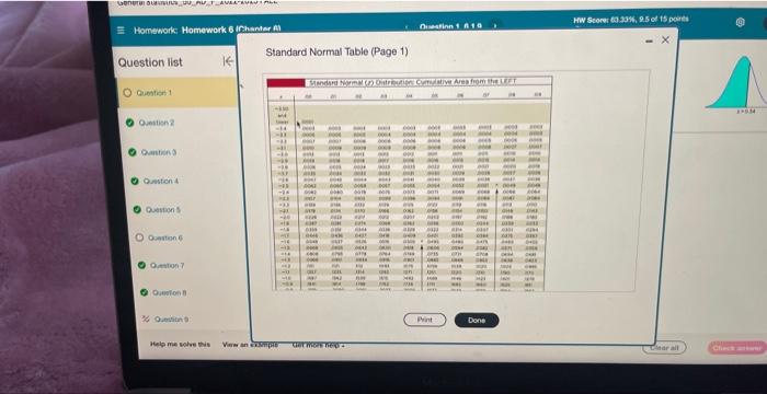 Solved devilion of 15 The ares of the shaded region is. | Chegg.com