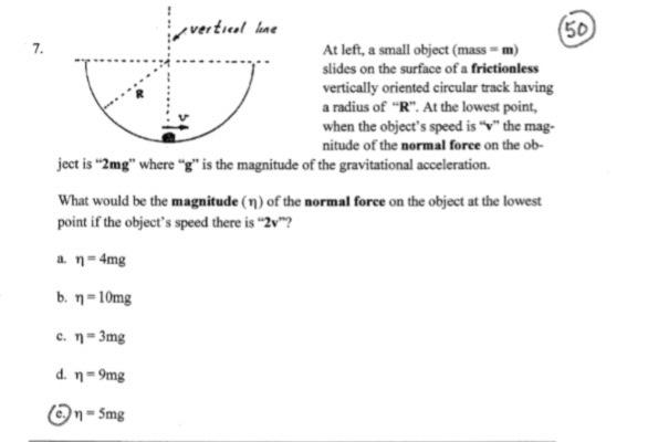 Solved At left, a small object (mass =m ) slides on the | Chegg.com