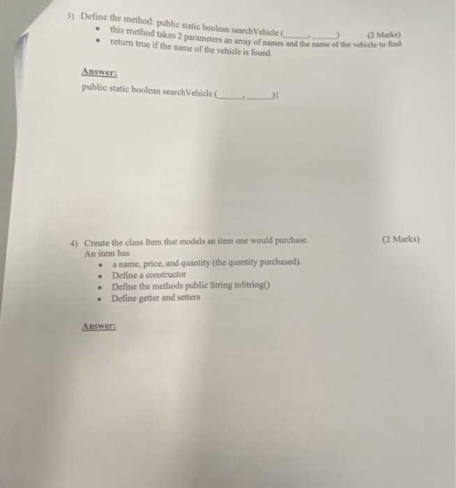 Solved 3) Define the method: public static boolean search | Chegg.com