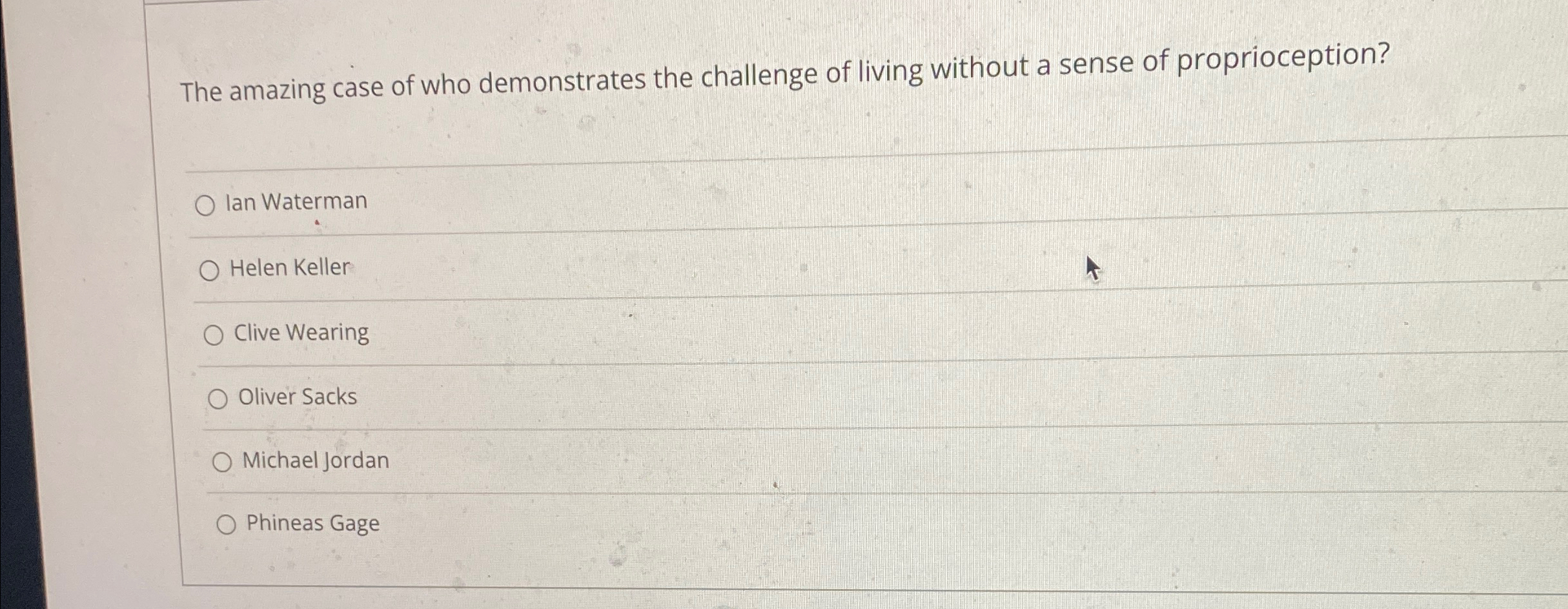 Solved The amazing case of who demonstrates the challenge of | Chegg.com