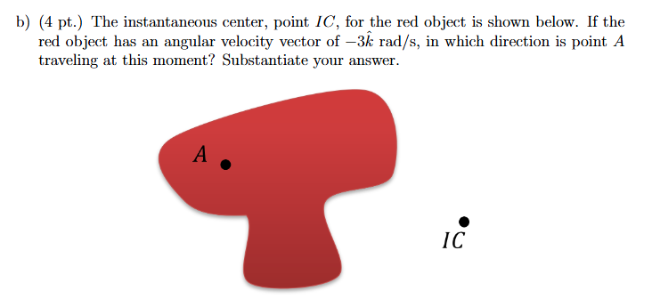 bIC, for the red object is ﻿shown below. If ﻿thered | Chegg.com