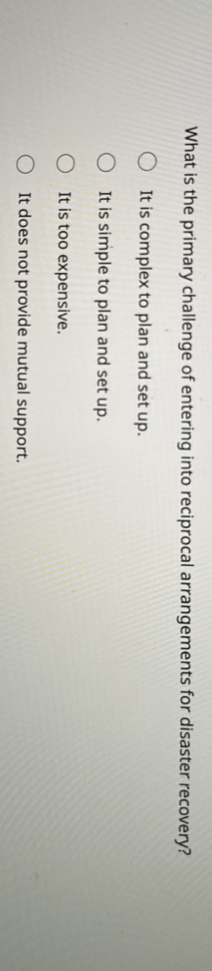 Solved What is the primary challenge of entering into | Chegg.com