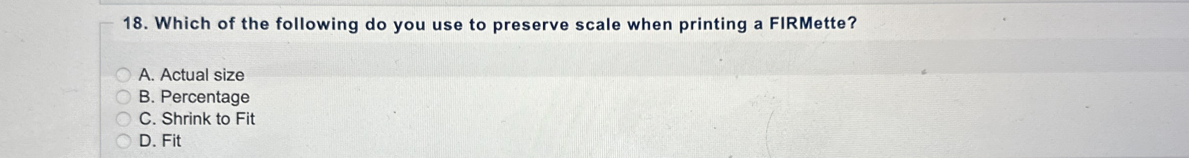 Solved Which of the following do you use to preserve scale | Chegg.com