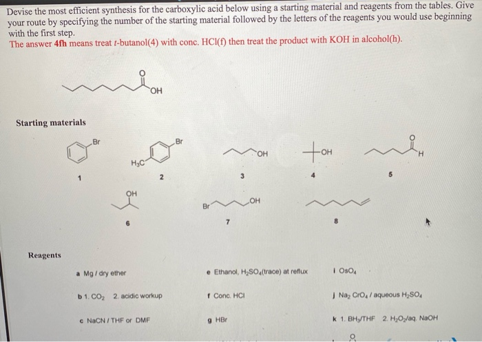 Solved Devise the most efficient synthesis for the | Chegg.com