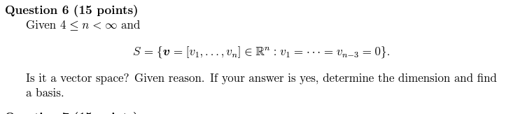 Solved Question 6 (15 ﻿points)Given 4≤n