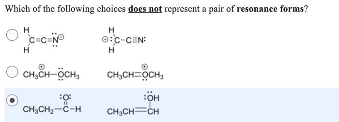 Solved Which of the following choices represent(s) a pair of | Chegg.com