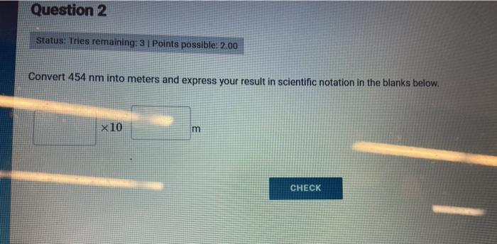 Solved Question 2 Status Tries remaining: 3 1 Points | Chegg.com