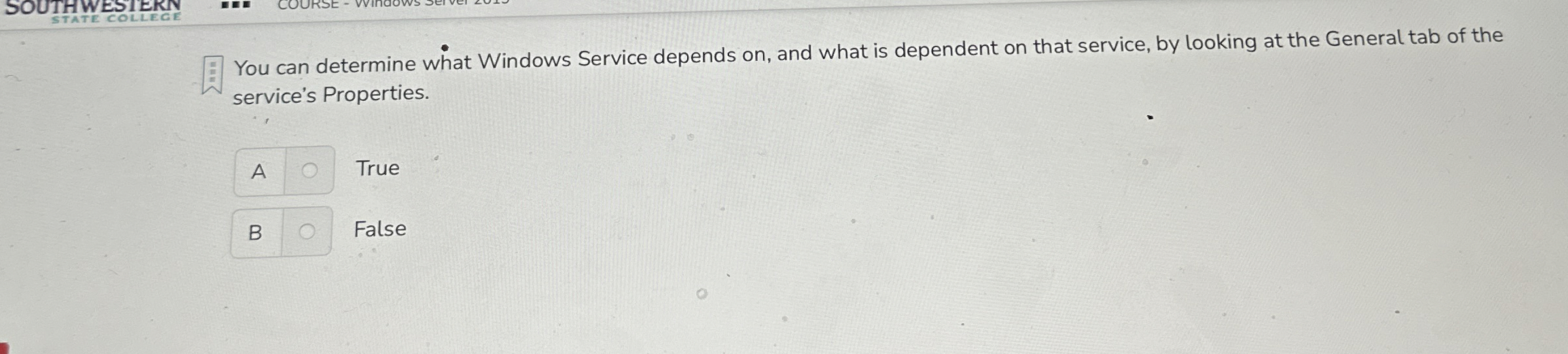 You can determine what Windows Service depends on, | Chegg.com