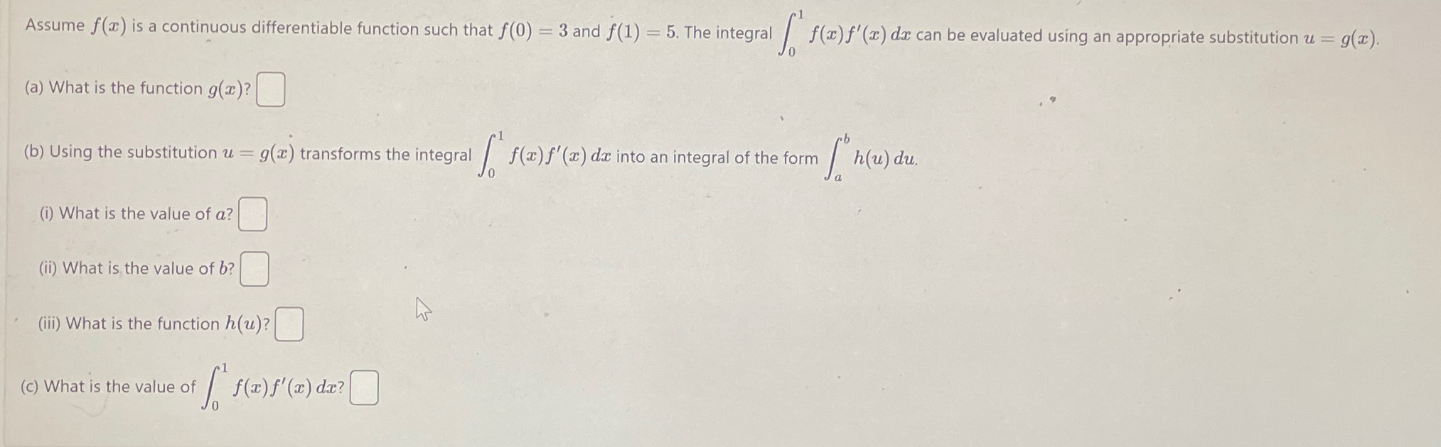 Solved Assume f(x) is a continuous differentiable function | Chegg.com Solved Assume f(x) is a continuous differentiable function | Chegg.com