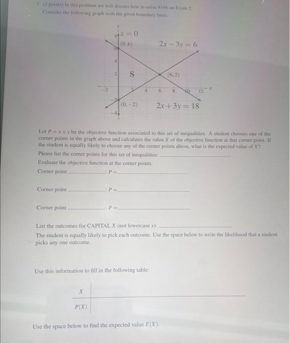 Solved Let P=x+y be the objective function associuted to | Chegg.com