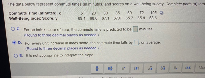 Solved The data below represent commute times in minutes) | Chegg.com