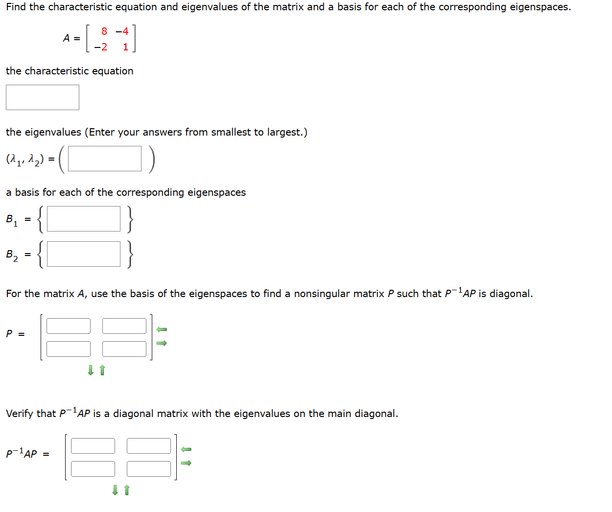 Solved Find the characteristic equation and eigenvalues of | Chegg.com
