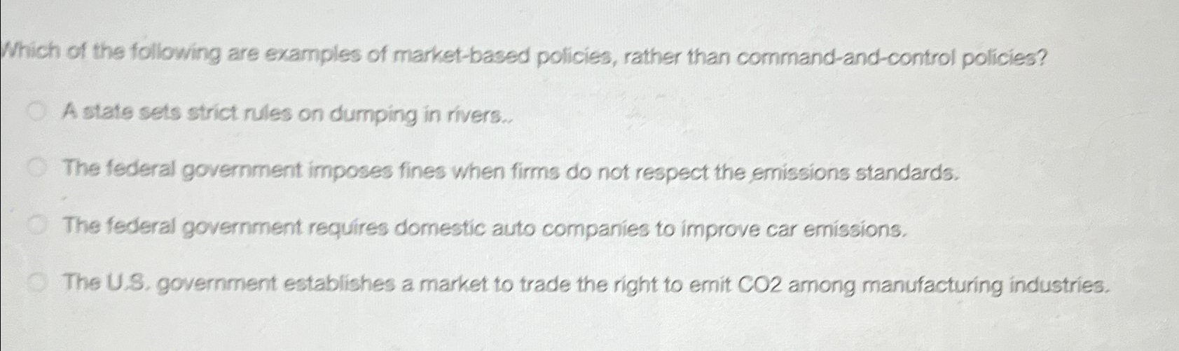 Solved Which of the following are examples of market-based | Chegg.com