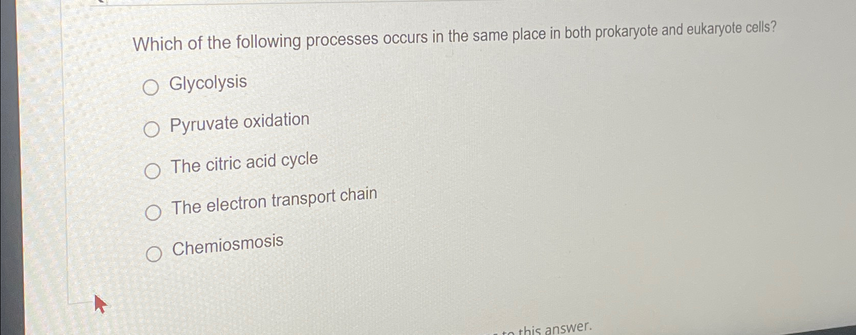 Solved Which of the following processes occurs in the same | Chegg.com