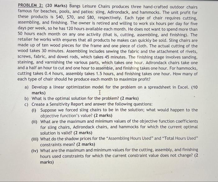 Solved - Use Microsoft Excel ONLY to solve the problems. If | Chegg.com