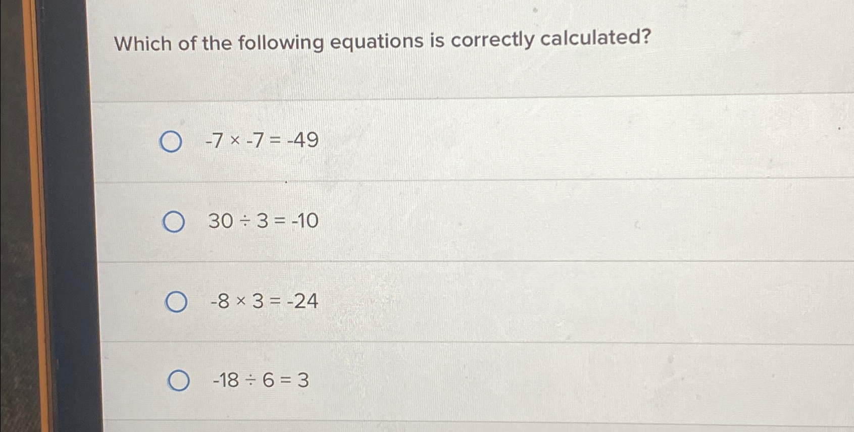 Solved Which of the following equations is correctly | Chegg.com