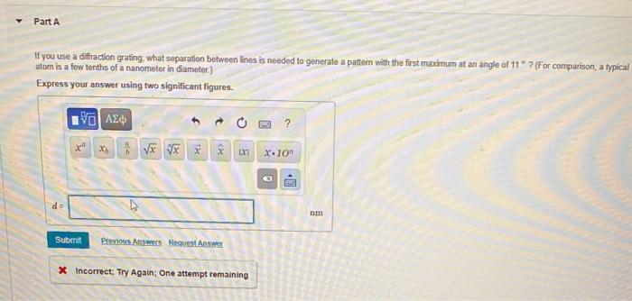 Solved Suppose you want to produce a diffraction pattern | Chegg.com