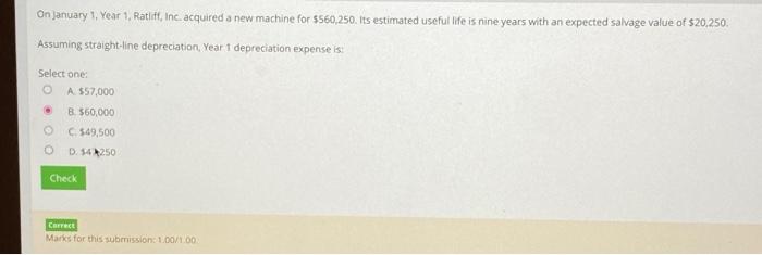 Solved On January 1, Year 1, Ratliff, Inc. acquired a new | Chegg.com