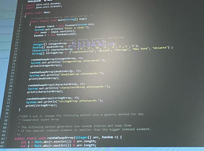 Solved Main.javec 1 - Import java.util. Random Import | Chegg.com