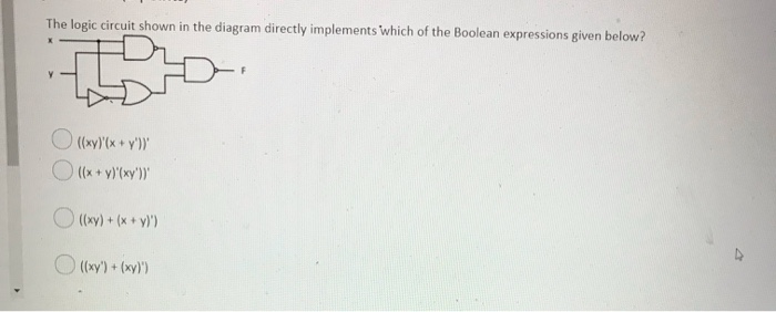 Solved The logic circuit shown in the diagram directly | Chegg.com